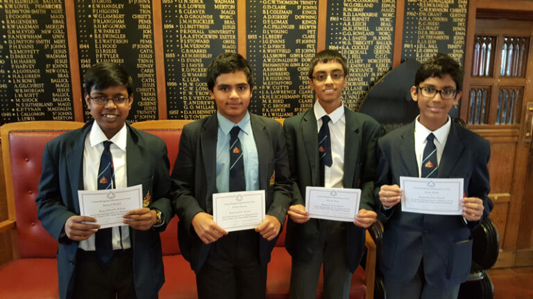 Maths Challenge team have the winning formula - King Edwards School